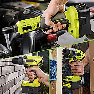 Powilling 2Pack 6.0Ah 18V Replacement Battery for Ryobi 18V Lithium Battery P102 P103 P105 P107 P108 P109 Ryobi ONE+ Cordless Tool