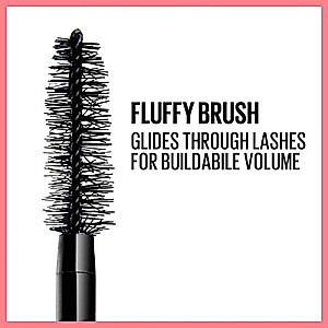 Maybelline New York Total Temptation Washable Mascara, Blackest Black, 0.27 fl. oz.