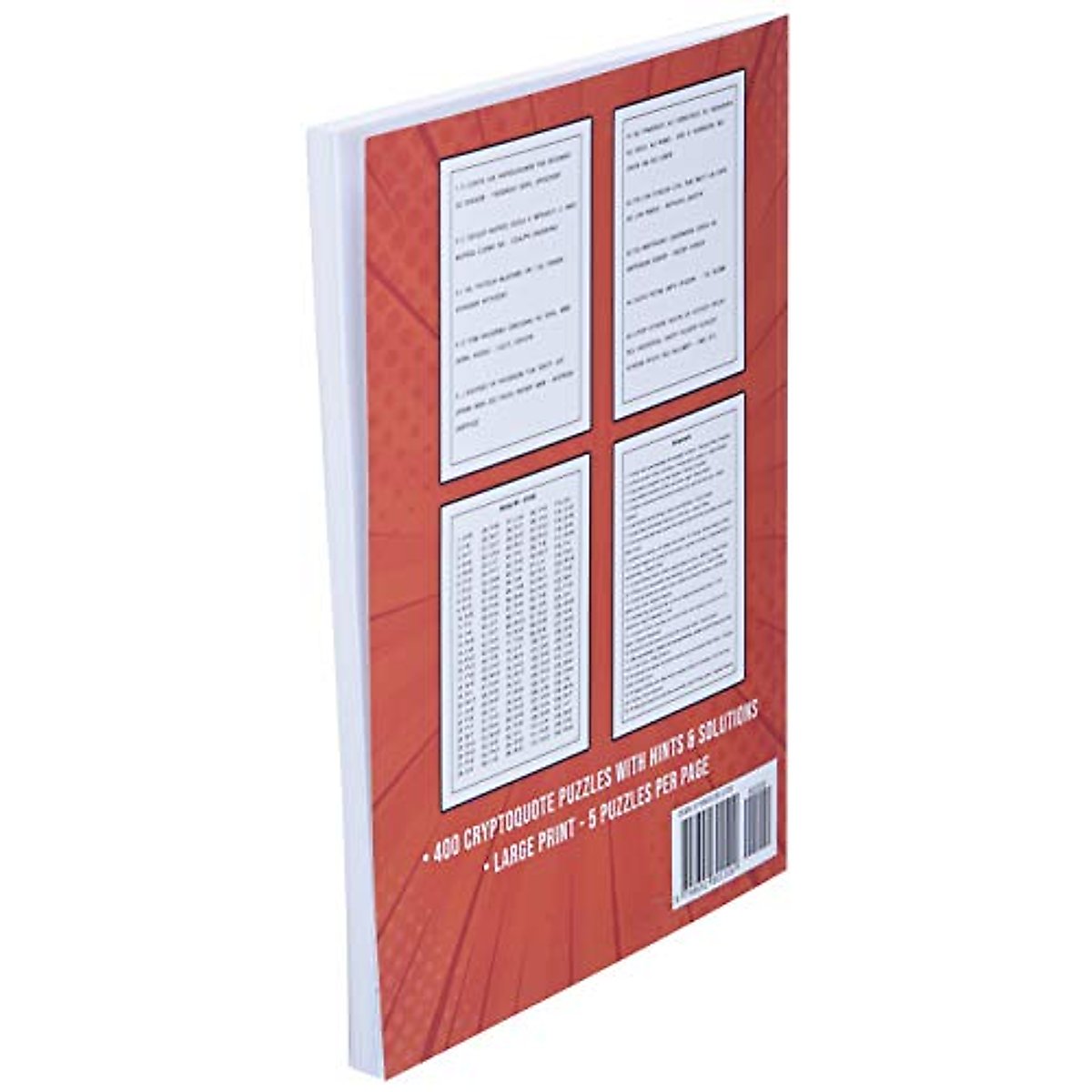 Cryptograms Puzzle Books for Adults: 400 Large Print Cryptoquotes / Cryptoquips Puzzles