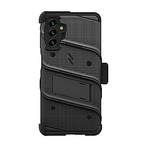 ZIZO Bolt Bundle for Galaxy A13 / A13 5G Case with Screen Protector Kickstand Holster Lanyard - Black