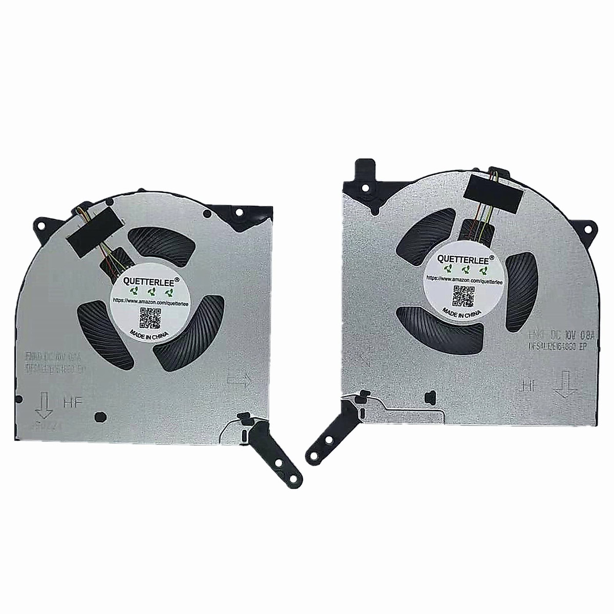 QUETTERLEE Replacement New CPU+GPU Cooling Fan for Lenovo Legion 5 Pro-16ACH6H R9000P Y9000P 2021 16-inch Gaming Notebook Series 5H40S20280 5H40S20277 DFSAL12E064860 FNKD DFSAL12E164860 FNKF DC10V Fan