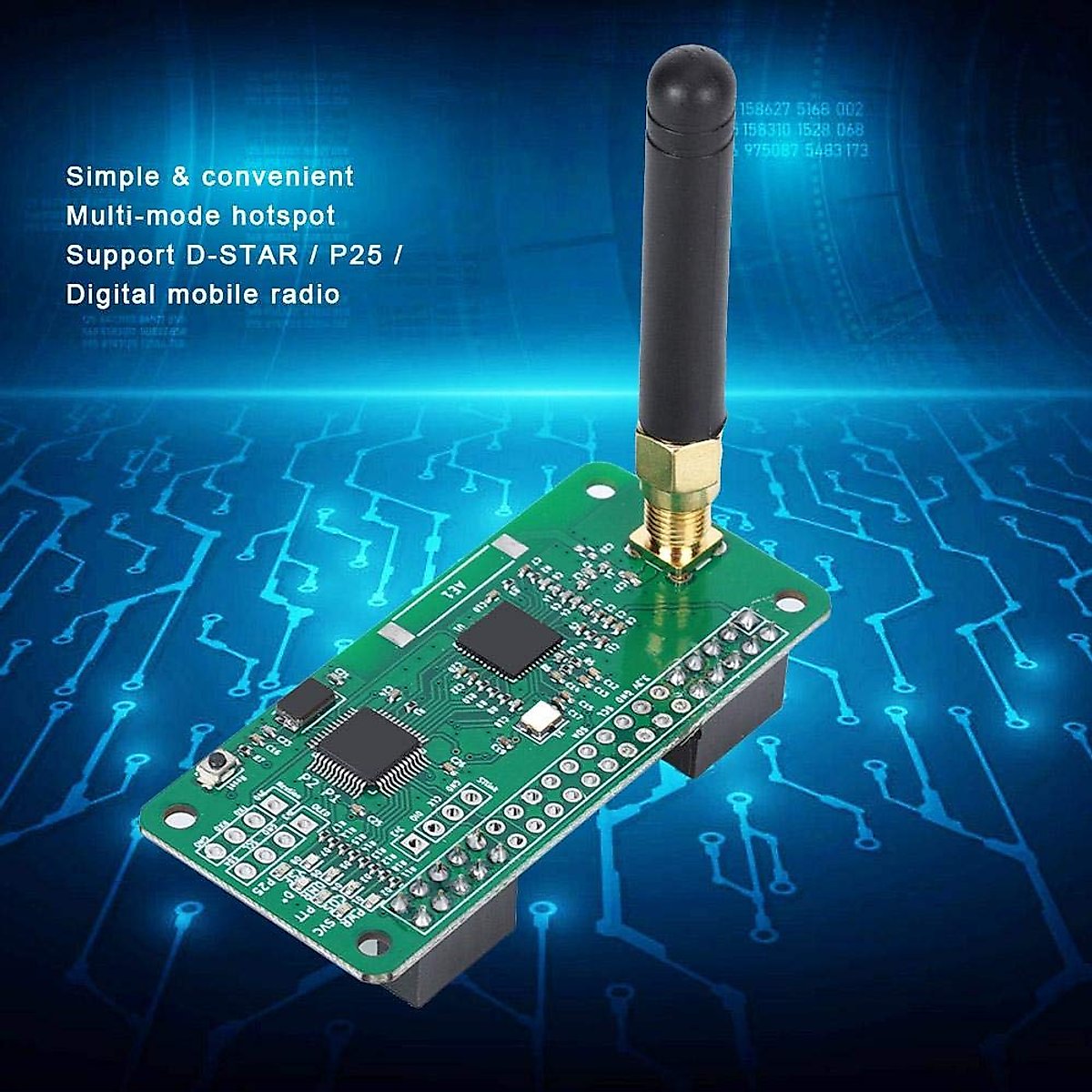 Hotspot Module, USB Wireless Multi-Mode Hotspot Expansion Board + Antenna + LED Screen + Case, Support D-Star / P25 Digital Mobile Radio UHF VHF, for Raspberry Pi 3 and for Raspberry Pi 0 W(A)