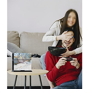 Decal Skin for Ps4, Whole Body Vinyl Sticker Cover for Playstation 4 Console and Controller (Include 4pcs Light Bar Stickers) (PS4, Marble Gold)