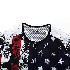 Quick Dry Cycling Jersey Men,Summer Long Sleeve Bike Shirts Racing Bicycle Clothes