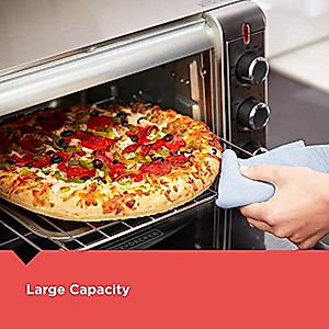 BLACK+DECKER Crisp 'N Bake Air Fry Toaster Oven, Stainless Steel, TO3215SS, 6 Slice