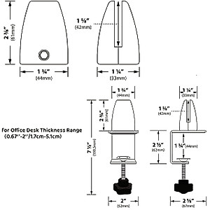 4PCS Sneeze Guard Partition Clamp Adjustable Plexiglass Divider Support Clamps,C Clamp Base Partition Clamp,Sneeze Guard Clamps for Desk Privacy Panel