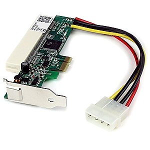 StarTech.com PCI Express to PCI Adapter Card - PCIe to PCI Converter Adapter with Low Profile / Half-Height Bracket , TAA (PEX1PCI1)