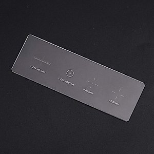 Microscope Slides Reticle Calibration Slide Ruler Microscope Objective Micrometer Calibration Slide Glass Stage Micrometer DIV 0.01mm