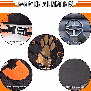 BABYLTRL Back Seat Extender for Dogs, Dog Car Seat Cover for Back Seat Bed for Car Travel Bed, Dog Hammock for Car Camping Mattress, Thickened Foldable Waterproof Dog Bed for Car SUV Compact Trucks