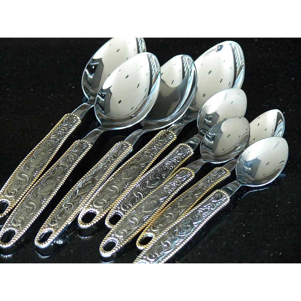 Western Buckle Stainless Silverware Dinner Set (12 piece set) by Cowboy Living