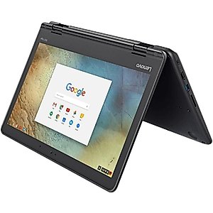 Lenovo N23 Yoga 2-in-1 11.6" Touchscreen Chromebook MediaTek MTK 8173C Processor 4GB RAM 32GB SSD, Bluetooth, WiFi, Webcam, Chrome OS (Renewed)