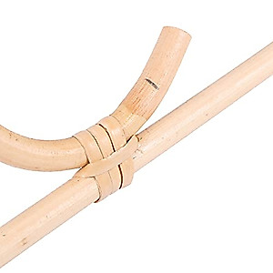 Zeafree Rattan Clothes Hanger Style Kids Garments Organizer Rack Children Hanger Kids Room Decoration Hanger for Clothes