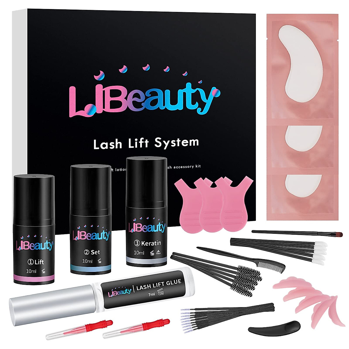 Libeauty Lash Lift Kit Eyelash Perm Kit Professional DIY Lifting Kit for Eyelashes Perming & Curling for Eyelashes at Home & Salon Use