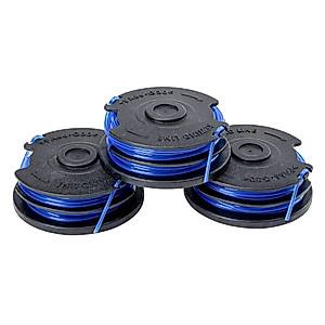 Greenworks 0.065" 3-Pack Dual Line Replacement String Trimmer Line Spool