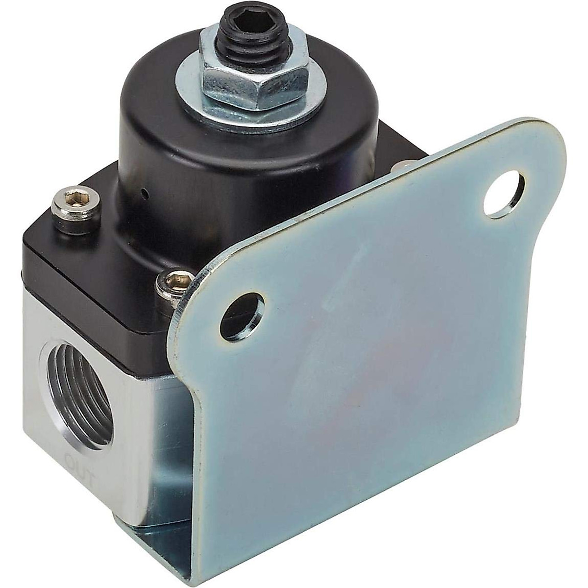 Speedway Motors Fuel Pressure Regulator, 5-12 PSI, Non-Return Style, CNC Lightweight Billet Aluminum, Universal Fit - Consistent and Reliable Performance