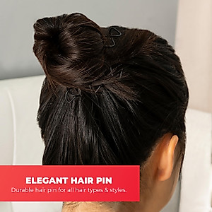 Hawwwy Bobby Pins - 8 Pack - Light Brown - 2 Inches - Beautiful Twist Hair Accessories for Women and Kids - Easy Bobby Pins for Fast and Secure Buns, Messy Styles, and Updos