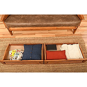 Kodiak Furniture Phoenix Futon in Barbados Finish, Full, Suede Peat