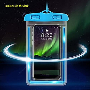 FASPLORE 2 pcs Waterproof Phone Pouch Dry Bag Pouch Tablet case Multicolor