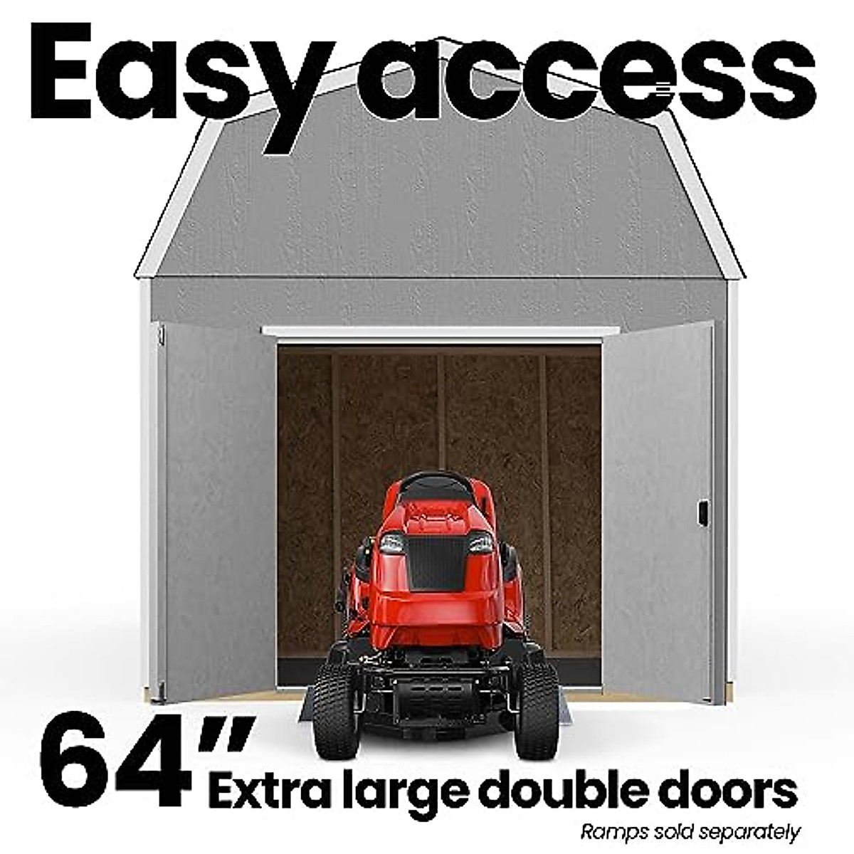 Handy Home Products Braymore 10x16 Do-It-Yourself Wooden Storage Shed with Floor