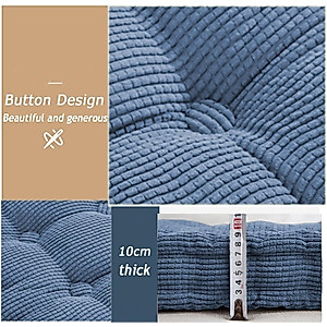 ZEaink Bench Cushion Indoor/Outdoor Furniture Bench Cushion Bench Cushion Garden 36/40/42/48/60/72 inch Thicken Seat Cushions Bench Seat Pads Loveseat Chair Cushion(Color11,140x50cm/55x20in)