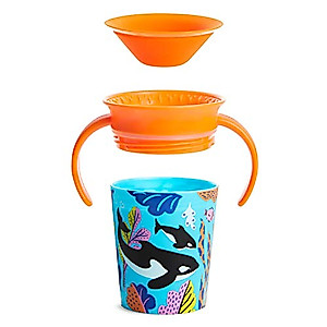 Munchkin® Miracle® 360 Wildlove Sippy Cup, 6 Oz, 2 Pack, Orca/Polar Bear