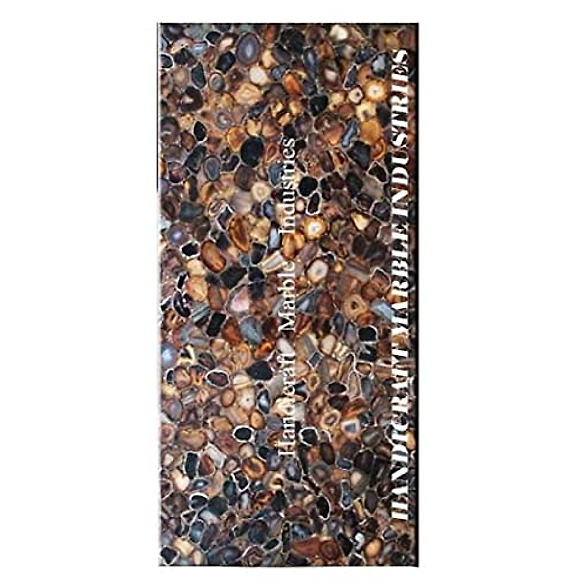 36" x 24" Mix Multi Colour Agate Table Top Rectangular Table, Center Table, Coffee Table, Patio Table, Hallway Table, Living Room Furniture