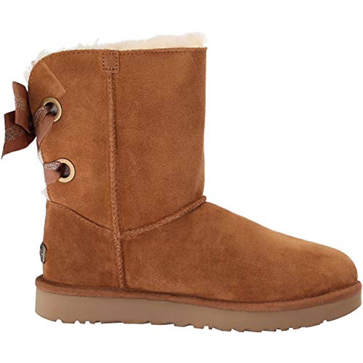 UGG baby girls Jesse Bow Ii Boot, Chestnut, 4-5 Toddler US