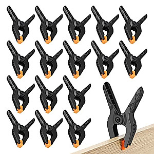 16 Pack Spring Clamps - 3.5 Inch Small Clamps for Backdrop Stand, Heavy Duty Clamps, Plastic Clips for Crafts and Backdrop Clips Clamps - Backdrop Clamps for Crafts, Woodworking, Photography, Outdoor