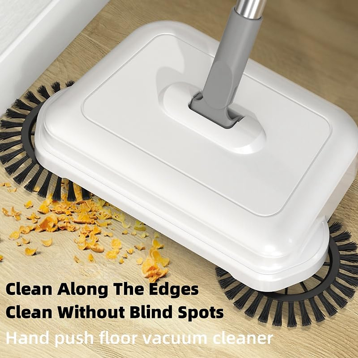 YONGYUN Hand Push Floor Vacuum Cleaner,Foldable Household Sweeper Dry & Wet, Multi-Purpose Household Office Lazy Suction Sweeper Cleaning Machine Floor Carpet