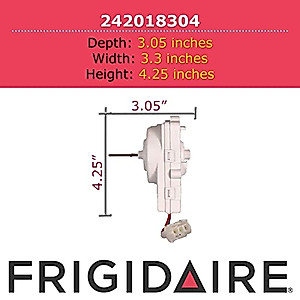 FRIGIDAIRE 55-242018304 Refrigerator Condenser Fan Motor, 7 x 4.75 x 5.38 inches, White.