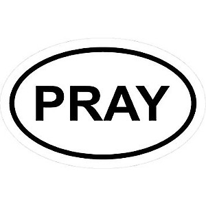 *Magnet* 3.5” x 5.5” Oval: Pray