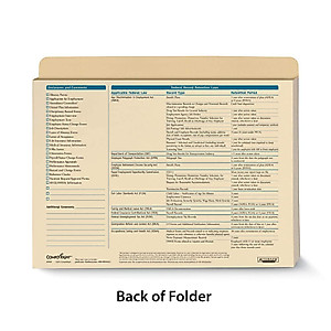 ComplyRight Employee Records Organizer Expandable | 12" x 9-1/2" x 1-1/4" | Recordkeeping Folders | 25 Pack