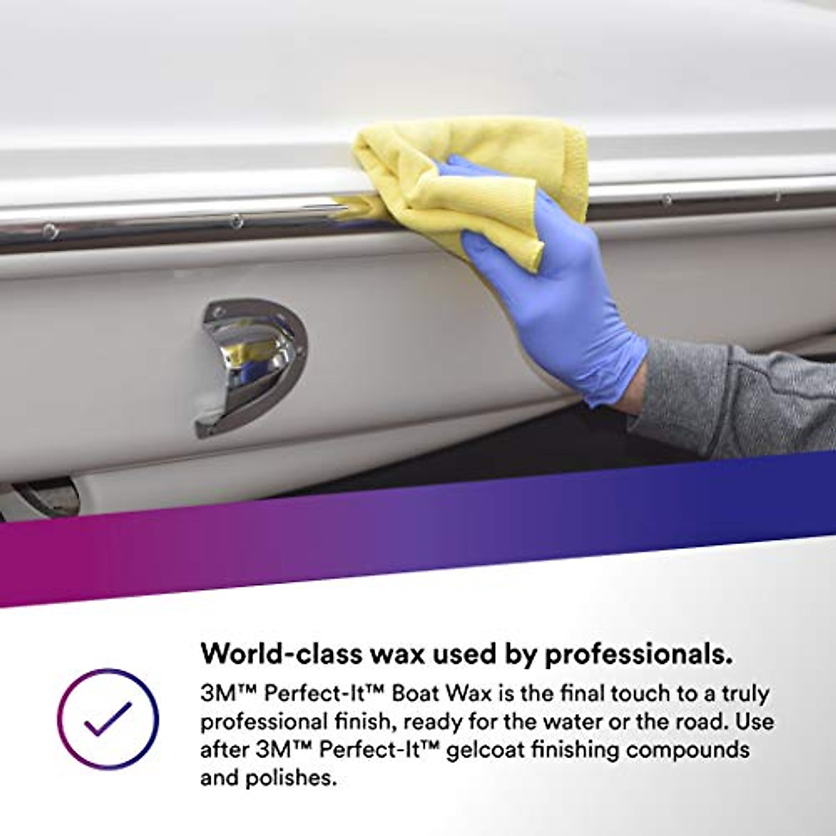 3M Perfect-It Boat Wax, 36113, 1 Quart, Contains Carnauba Wax, Protects against Weather and Oxidation, For Boats and RVs