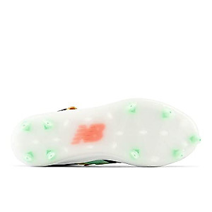 New Balance Unisex FuelCell Lindor V2 Comp Baseball Shoe, Black/Neon Dragonfly/Electric Jade, 10.5 US Men