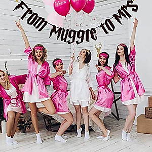 From Muggle to Mrs Banner, Bachelorette Banner, Hen Party Decorations, Bridal Shower Engagement Bachelorette Wedding Party Supplies Decorations Photo Booth Props