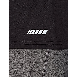 Amazon Essentials Women's Tech Stretch Short-Sleeve V-Neck T-Shirt (Available in Plus Size), Pack of 2, Black, Medium