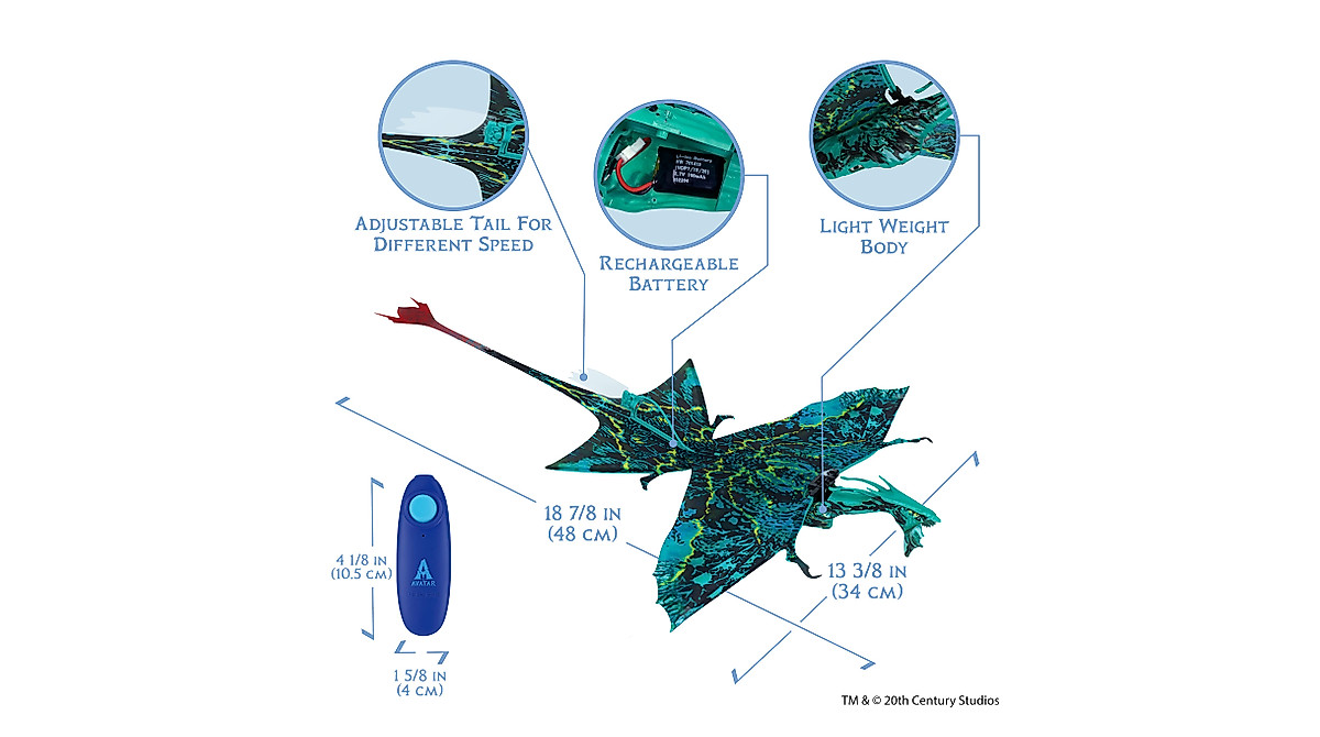 Zing Avatar Banshee Drone - Fun Flying RC Toy for Kids