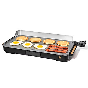 Beautiful 12" x 22" Extra Large Griddle, by Drew Barrymore (Black Sesame)