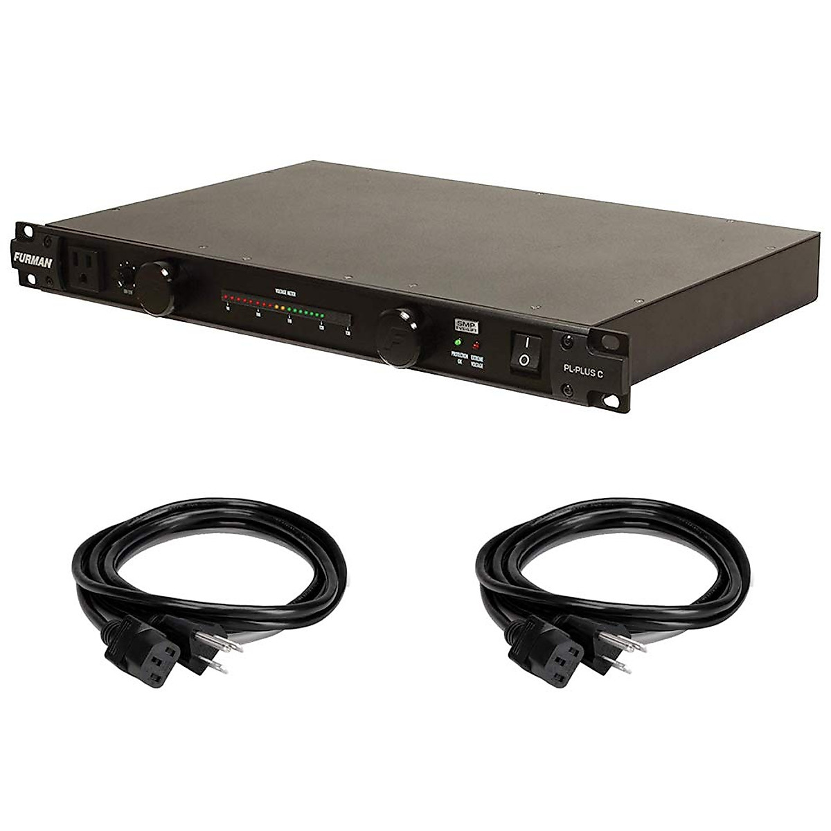 Furman PL-PLUS C Power Conditioner with (2) Extension Cable Bundle