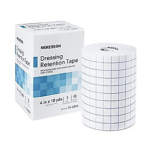 McKesson Dressing Retention Tape Roll 4 in x 10 yds
