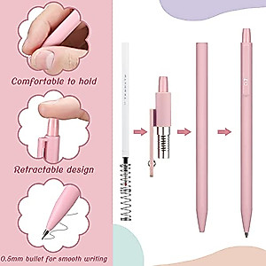 Teling 37 Pcs Aesthetic School Supplies Includes Cute Pencil Case 12 Pcs 0.5 Mm/ 0.7 mm Mechanical Pencil 4 Pcs Erasers 8 Tubes Pencil Refills 12 Pcs Cute Highlighters for Girls School (Light Green)