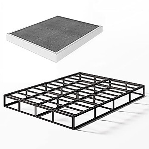 THEOCORATE King Box Spring and Cover Set, 7 Inch High High Profile Metal BoxSpring, Heavy Duty Mattress Foundation, Easy Clean Cover, Quiet, Non-Slip, Simple Assembly