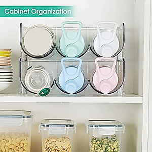 FJC Water Bottle Organizer - Stackable Water Bottle or Wine Organizer - Perfect to Keep Cold Drinks in The Fridge or Room Temperature in The Cabinet Clutter Free.