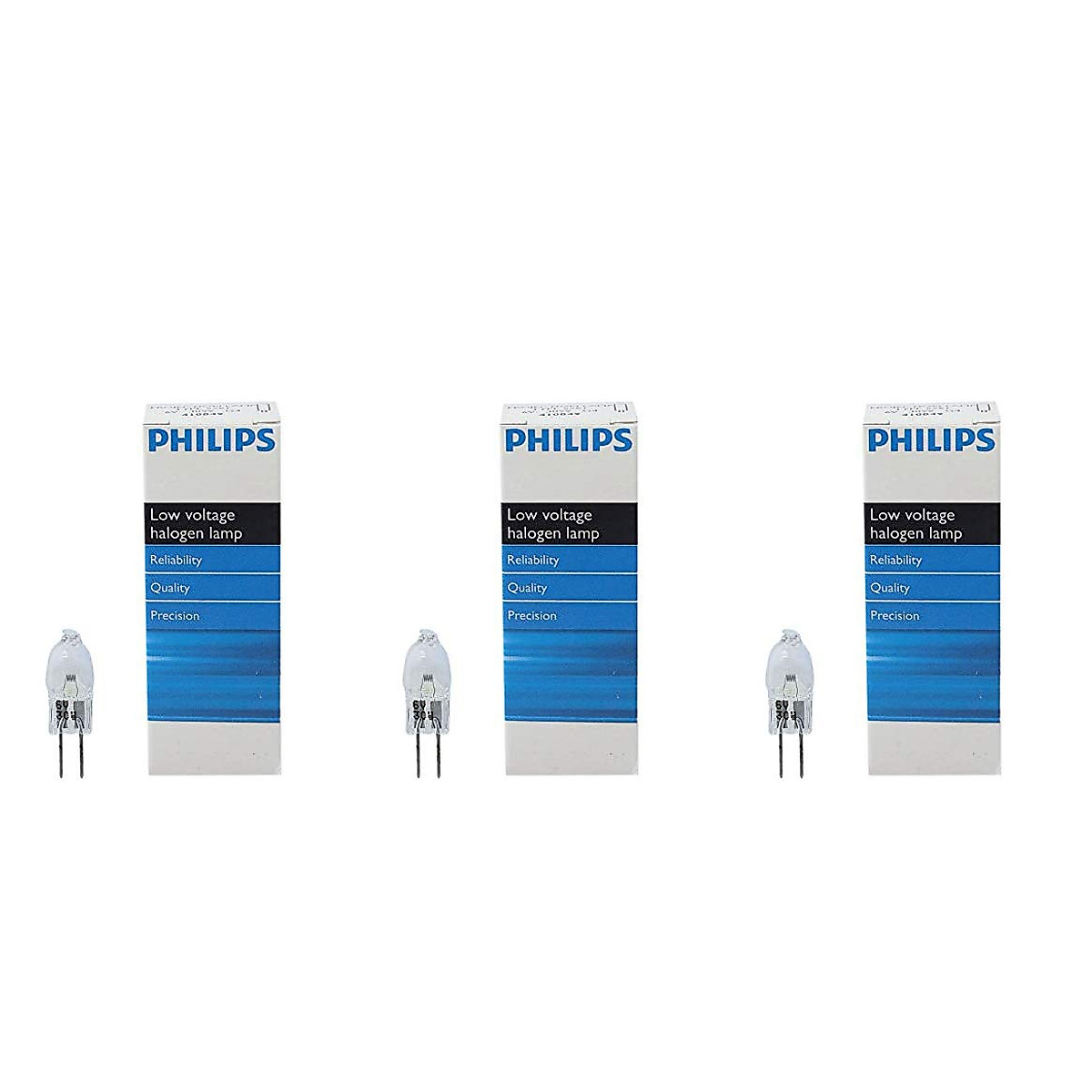 PHILIPS 3 Pack Halogen Non-Reflector 5761 30W G4 6V Light Bulb