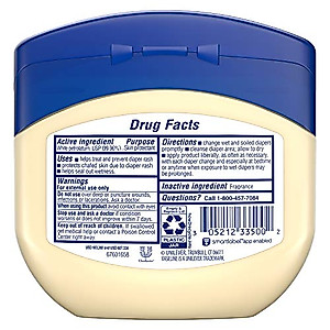 Vaseline 100% Pure Petroleum Jelly, Baby 13 oz (Pack of 3)