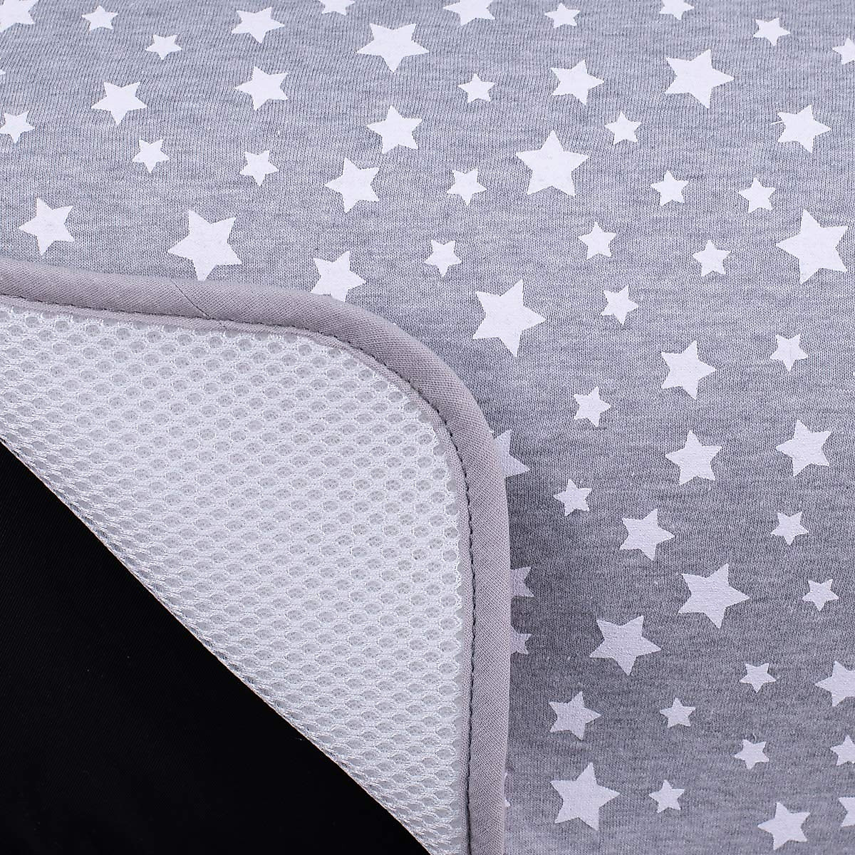 Janabebé Universal Luxury Foam Cover Liner for Stroller (White Star)