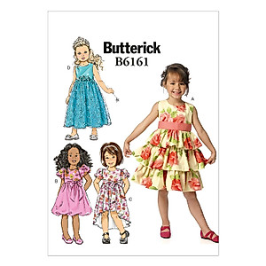 Butterick Patterns B6161CDD Childrens's/Girls' Dress Sewing Template, CDD (2-3-4-5)
