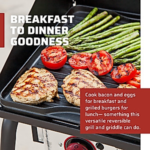 Camp Chef Reversible Pre-Seasoned Cast Iron Griddle (14 in. x 16) and Griddle Bag