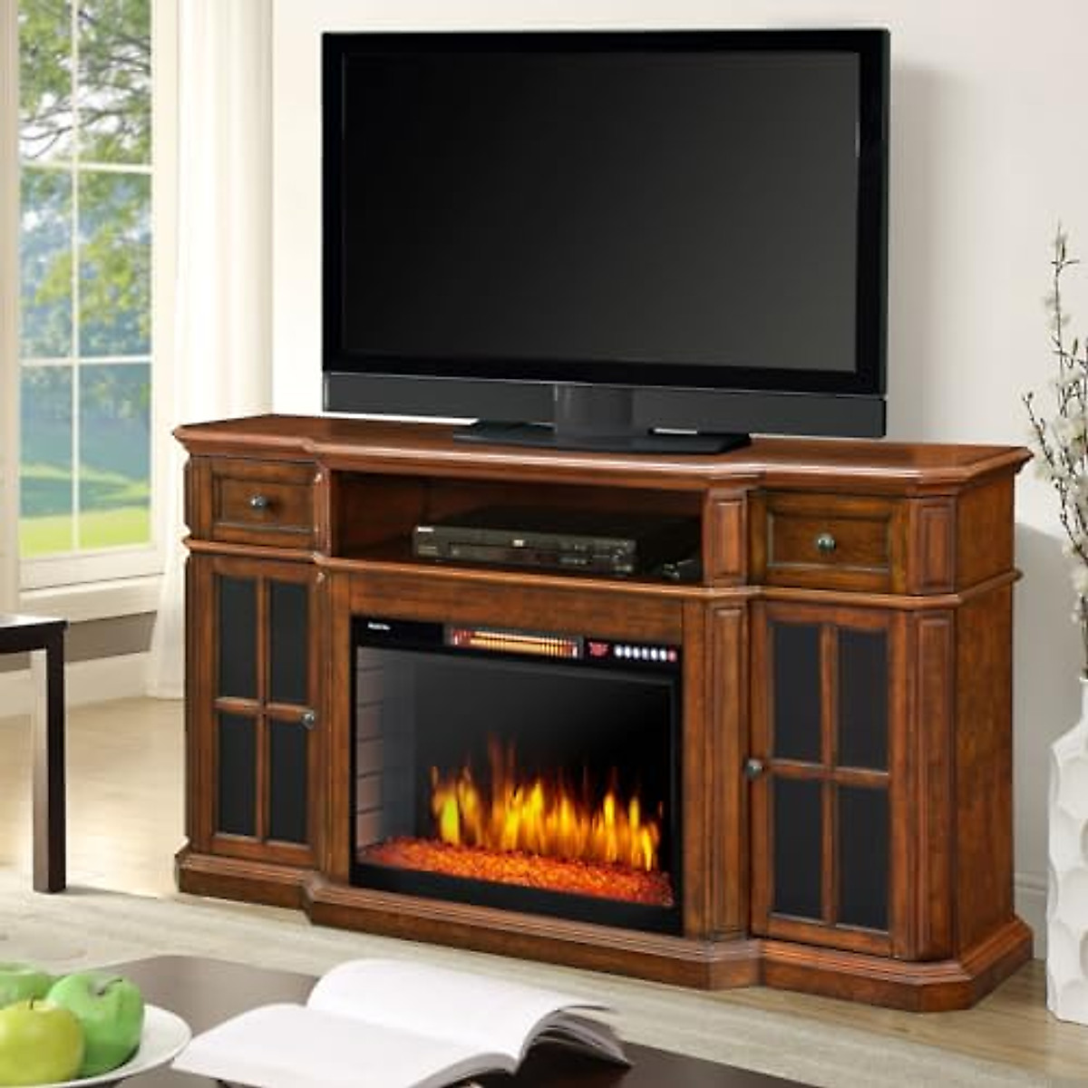Muskoka Sinclair 60" Media Fireplace w/LED Lights and Bluetooth