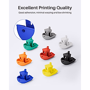 ELEGOO PLA Filament 1.75mm Black 1KG, 3D Printer Filament Dimensional Accuracy +/- 0.02mm, 1kg Spool(2.2lbs) Fit Most FDM 3D Printers